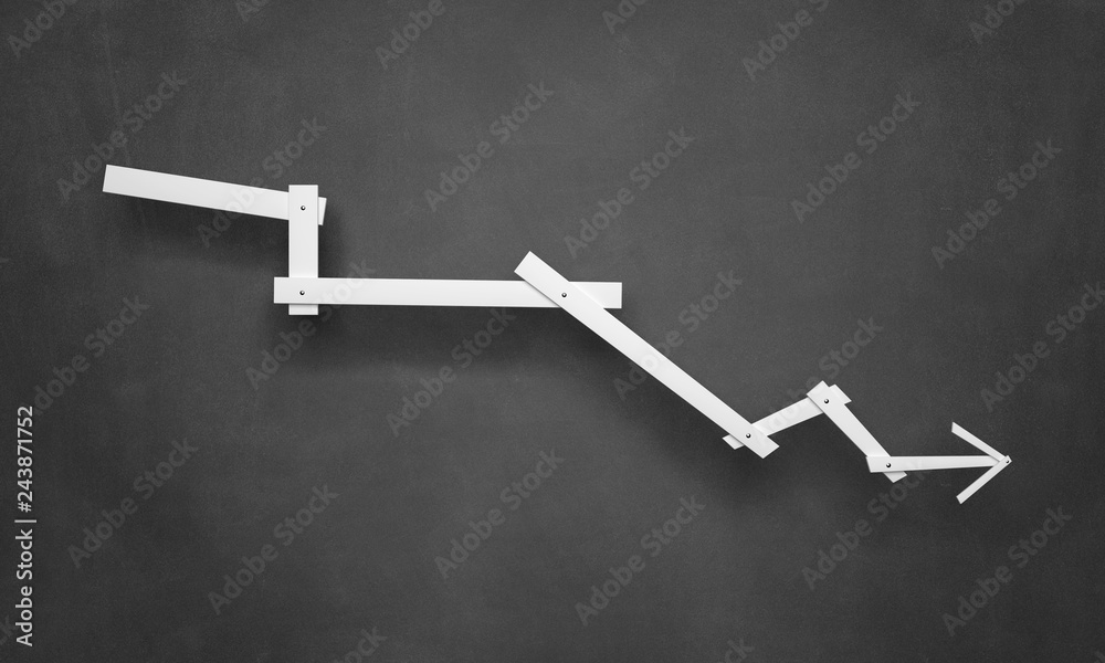 chart down Stock Photo | Adobe Stock