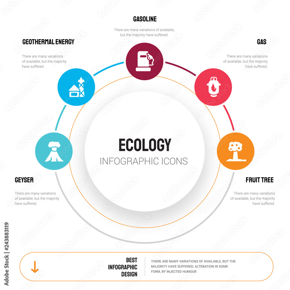 Abstract infographics of ecology template. Geyser, Geothermal Energy ...
