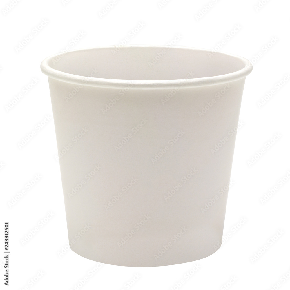 White Blank Empty Cardboard or Paper Cup Isolated On White Background ...