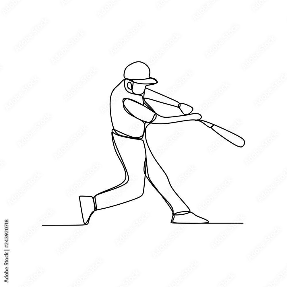 Baseball Batter Drawing