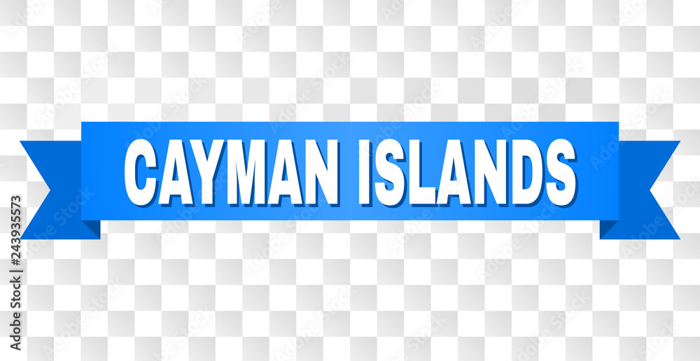 Vettoriale Stock CAYMAN ISLANDS text on a ribbon. Designed with white ...