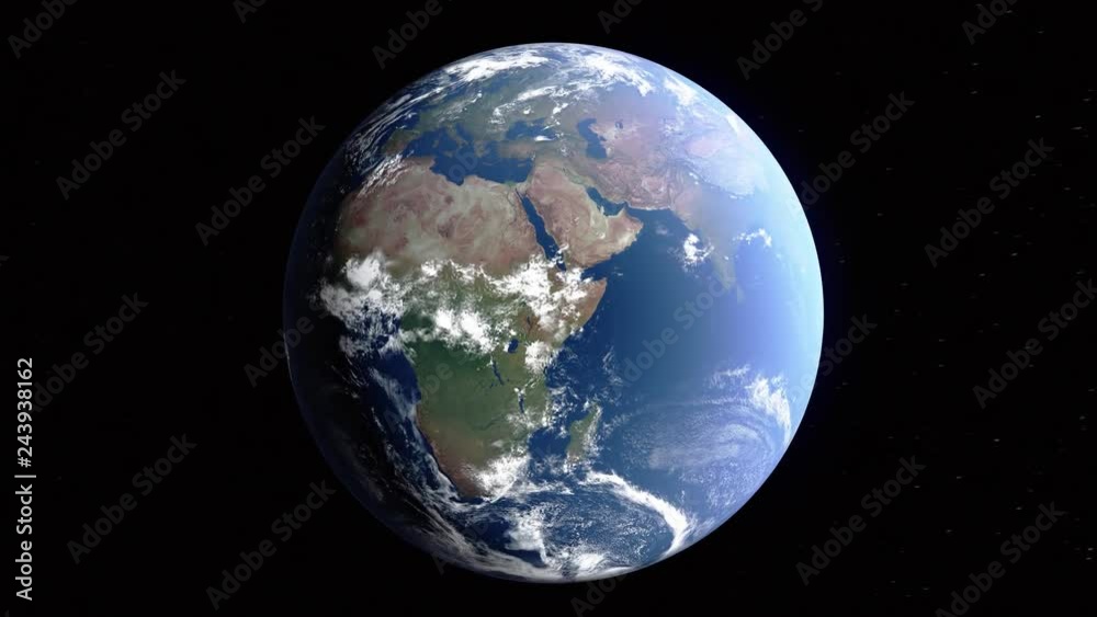 Realistic 3d animated earth showing the borders of the country Timor ...