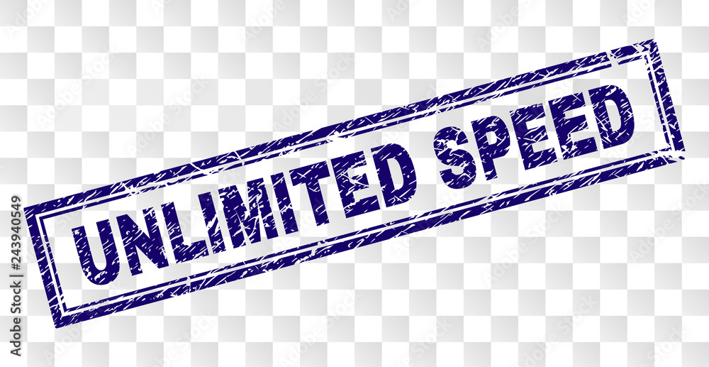 UNLIMITED SPEED stamp seal print with rubber print style and double ...