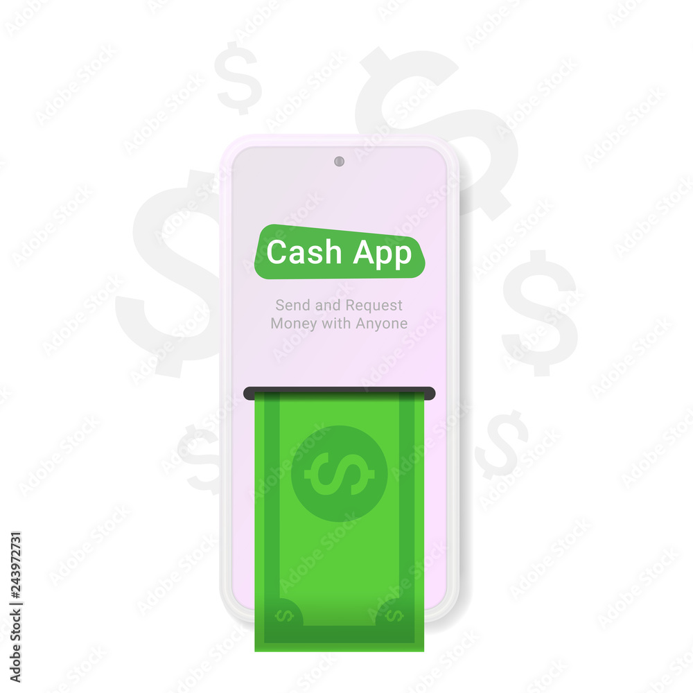 Cash app, great design for any purposes. Web, app, banner design. Cash ...