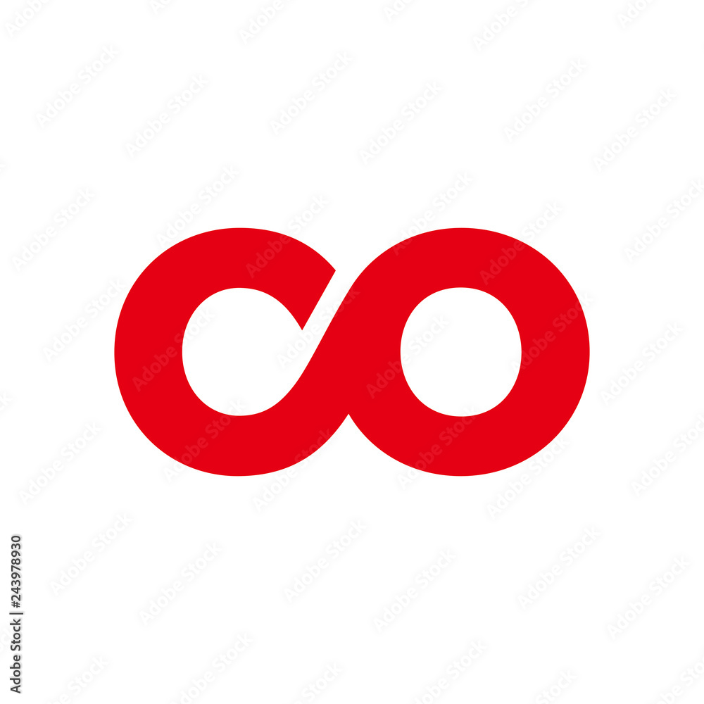 letter C and O vector logo. Stock Vector | Adobe Stock