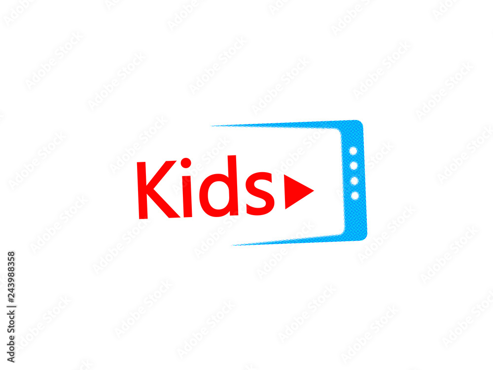 Logo for children's television. Stock Illustration | Adobe Stock