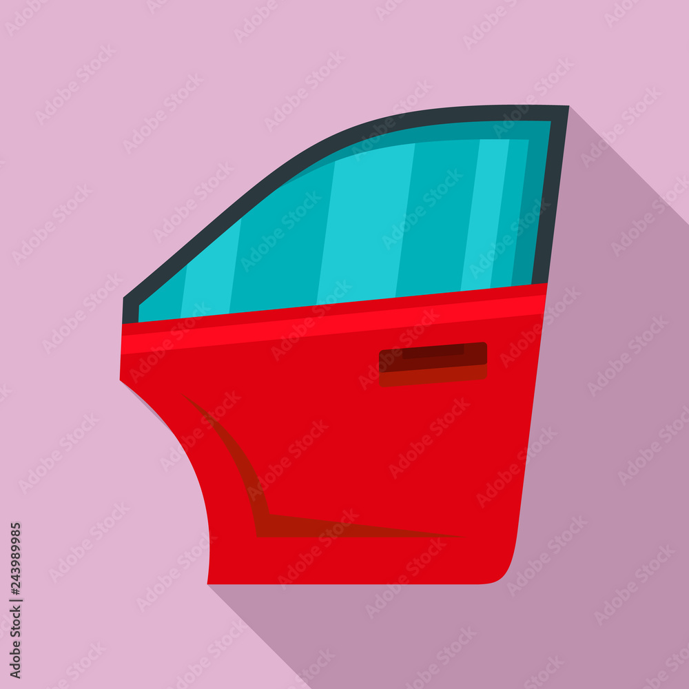 Car door icon. Flat illustration of car door vector icon for web design ...