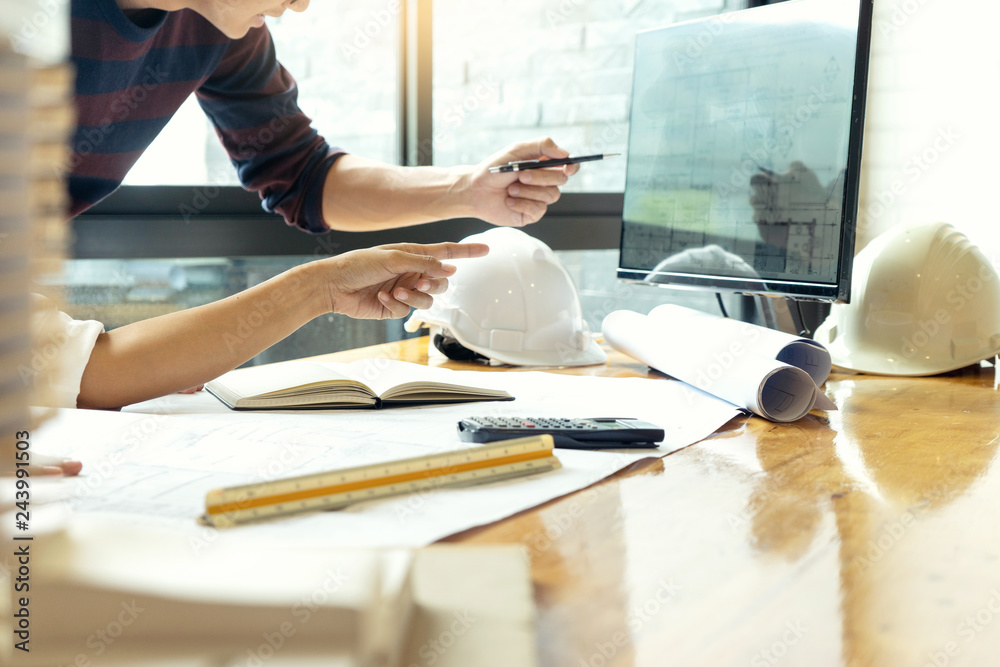 engineer or architectural project, Stock Photo | Adobe Stock