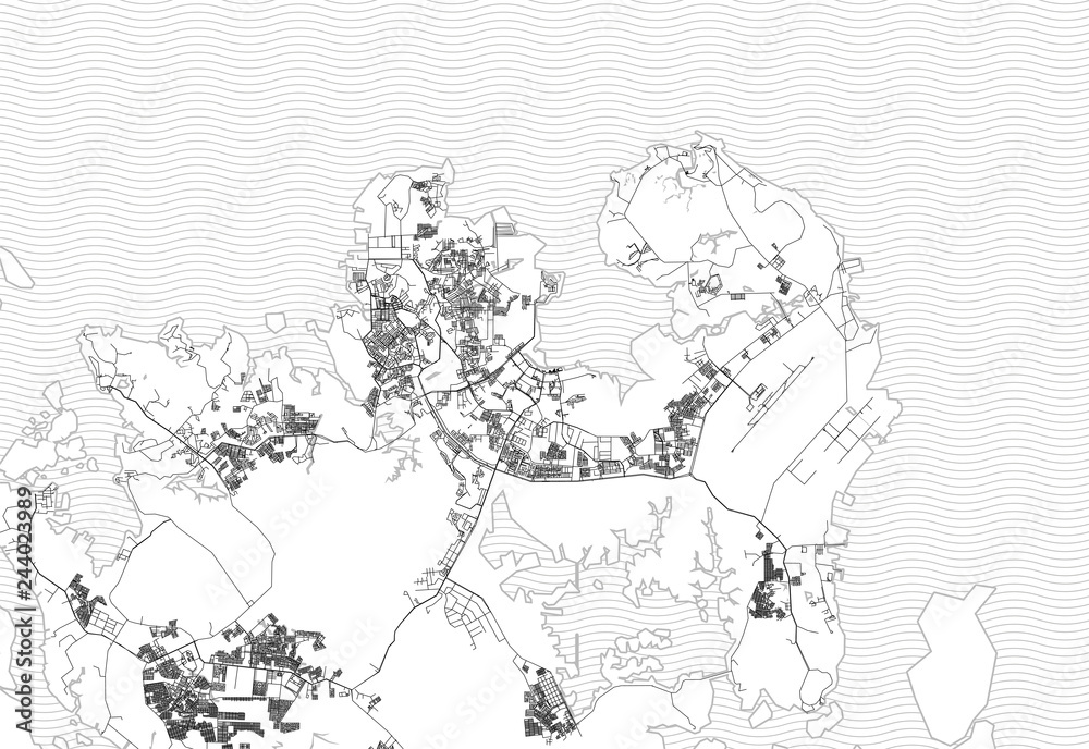 Area map of Batam, Indonesia Stock Vector | Adobe Stock