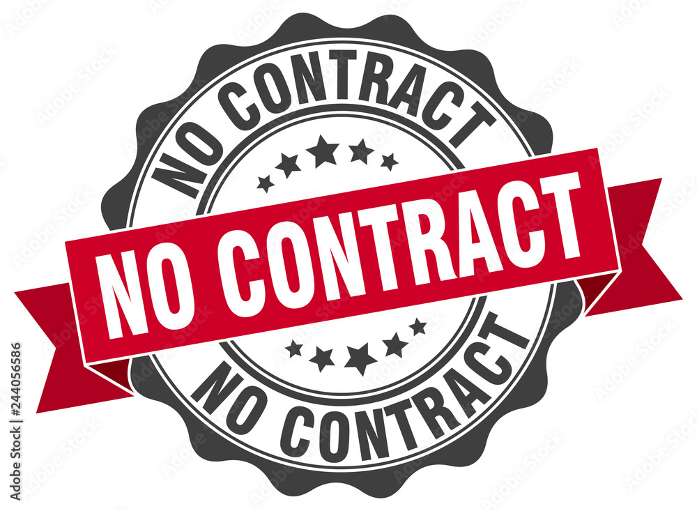 no contract stamp. sign. seal Stock Vector | Adobe Stock