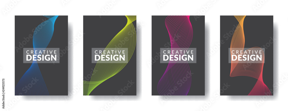 Vector infographic design template with 4 types or stages, vector icons ...