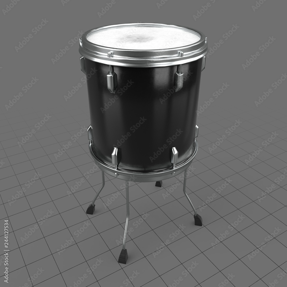 Floor tom drum Stock 3D asset | Adobe Stock