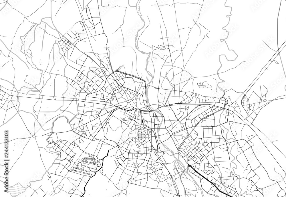 Area map of Delhi, India Stock Vector | Adobe Stock