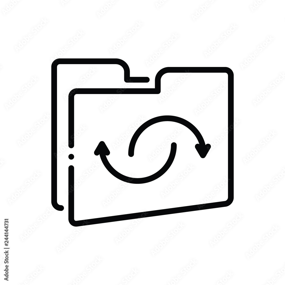 Black line icon for reopen Stock Vector | Adobe Stock
