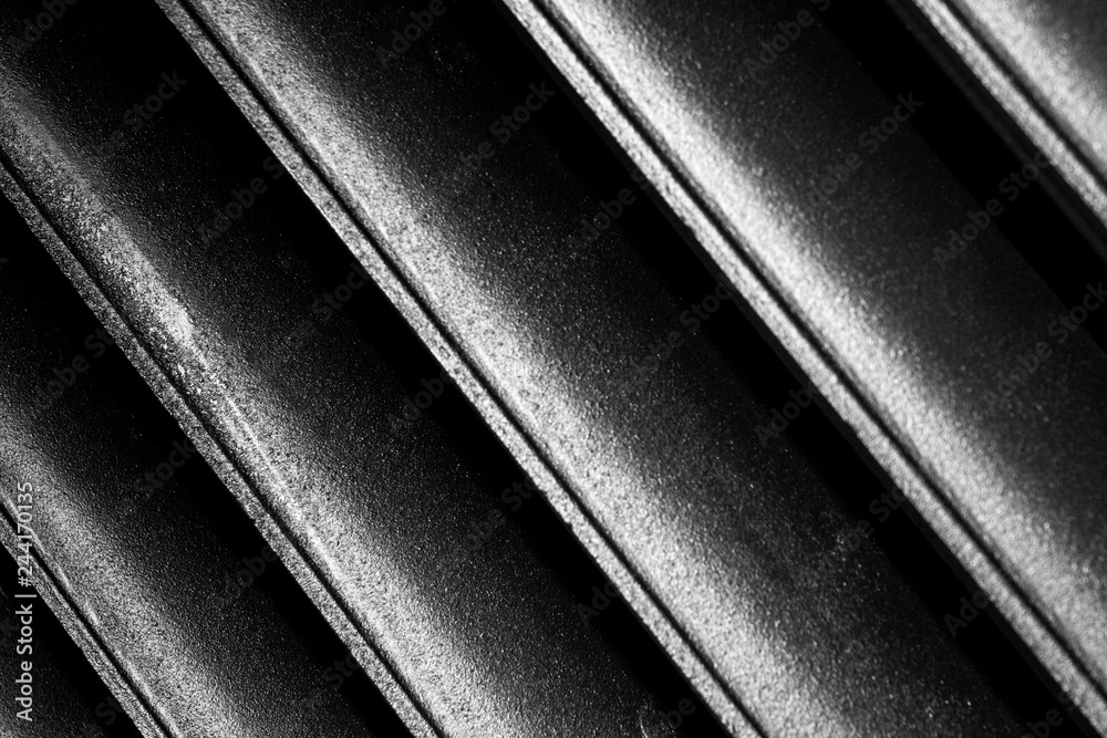 Photo & Art Print Old English cast iron heavy heating radiator Texture ...