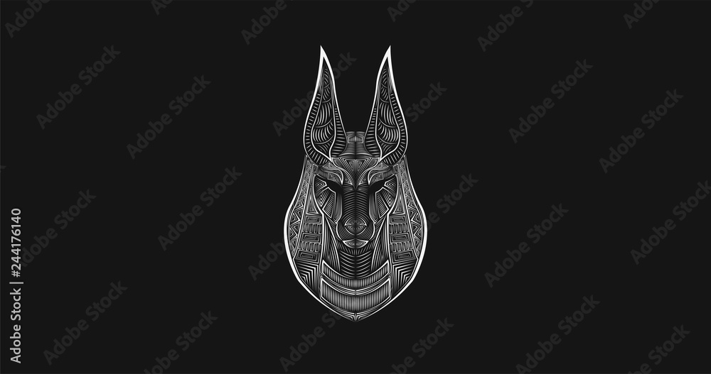 Gods of Ancient Egypt. Anubis Jackal-Headed god of funerals and death ...