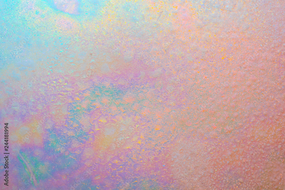 Abstract pastel rainbow iridescent pearlescent texture background Stock ...