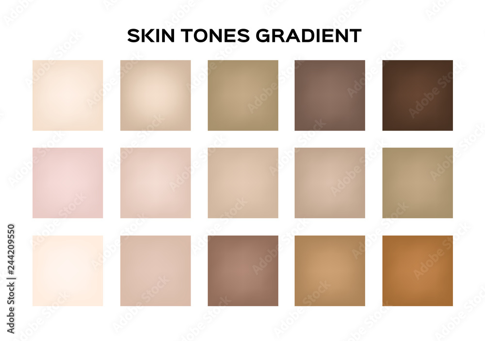 skin tone index color . infographic vector Stock Vector | Adobe Stock