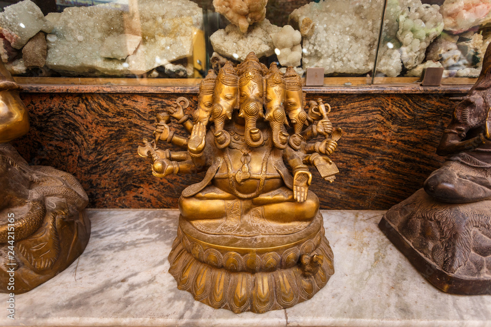 Ancient sculpture of the god Ganesh. Culture and Beliefs of India ...