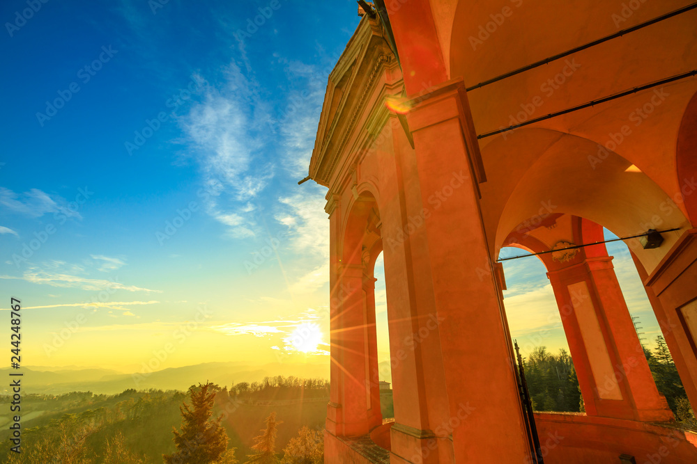 Arches of Sanctuary of Blessed Virgin of St. Luke on Colle della ...