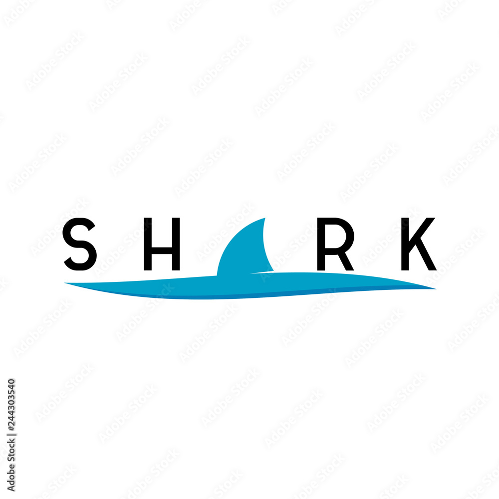 Shark Logo Design Inspiration Stock Vector | Adobe Stock