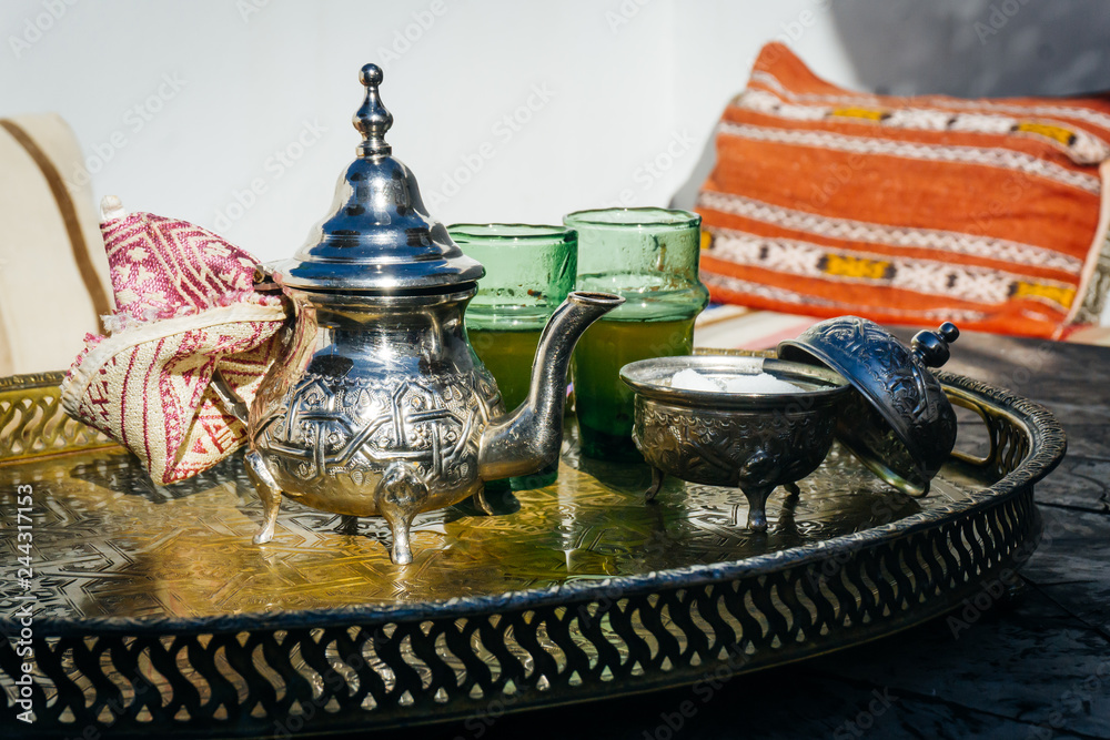 Arabian Mint Tea (Moroccan Mint Tea) The national hot drink in the ...