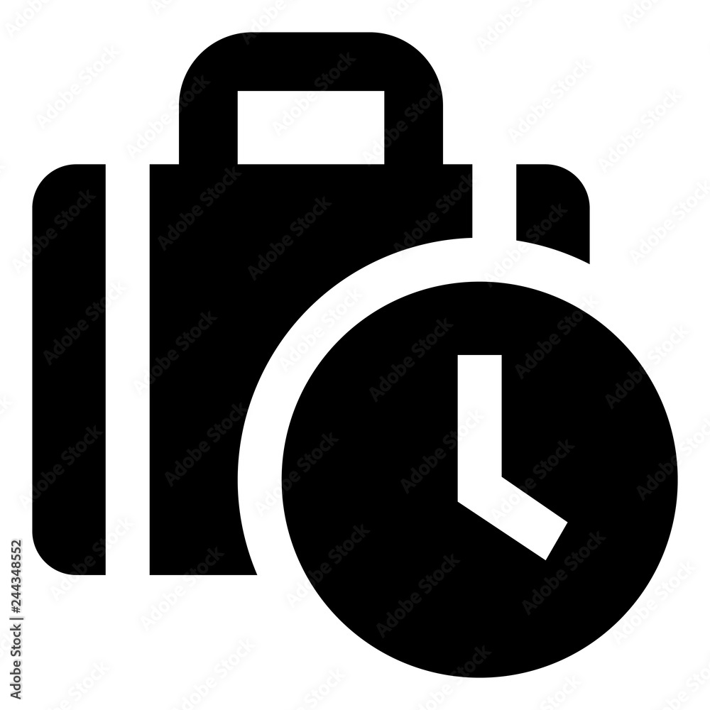 Time Off Vector Icon.eps Stock Vector | Adobe Stock