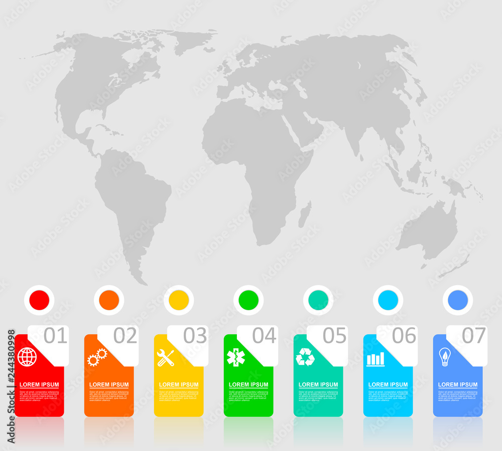 Infographic vector template for presentation, chart, diagram, graph ...