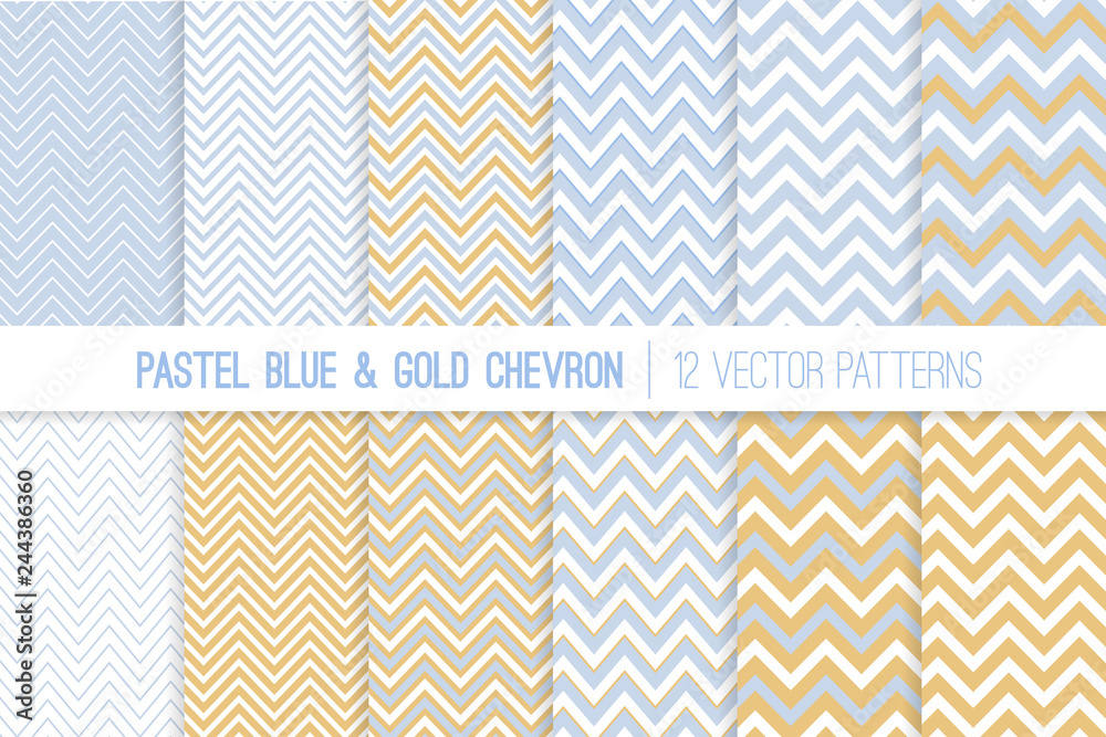 Baby Blue Chevron Background