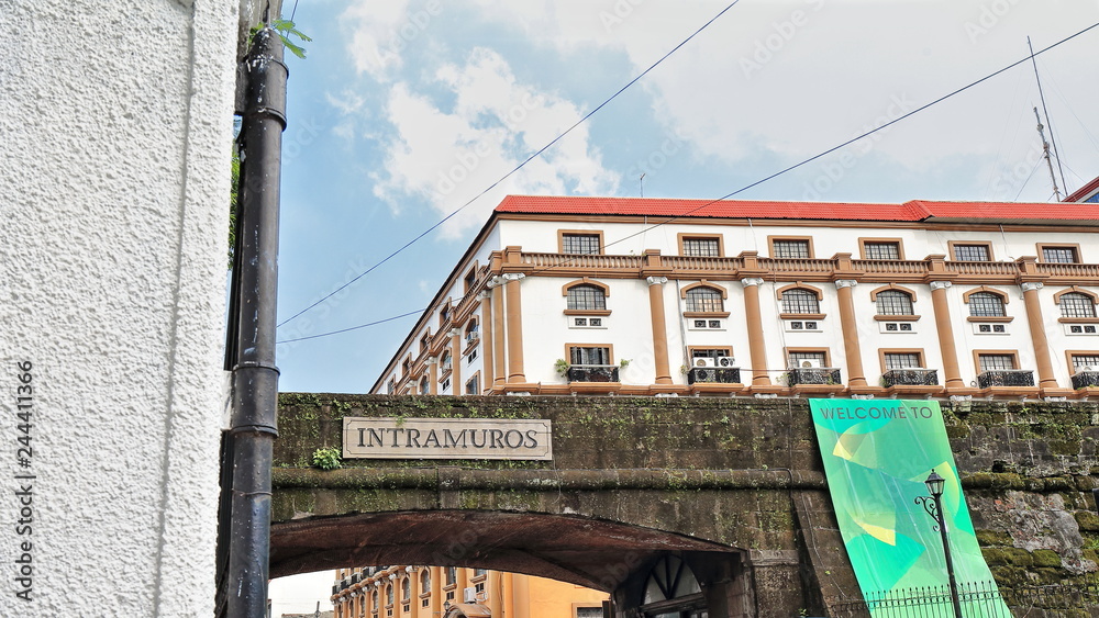 General Luna St.entrance to Intramuros-Inner Walled City historical ...