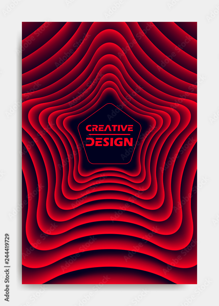 Cover design template for decoration presentation, brochure, catalog ...