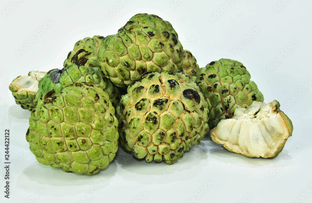 Exotic Brazilian fruit as known as "Fruta do Conde or Fruta Pinha ...