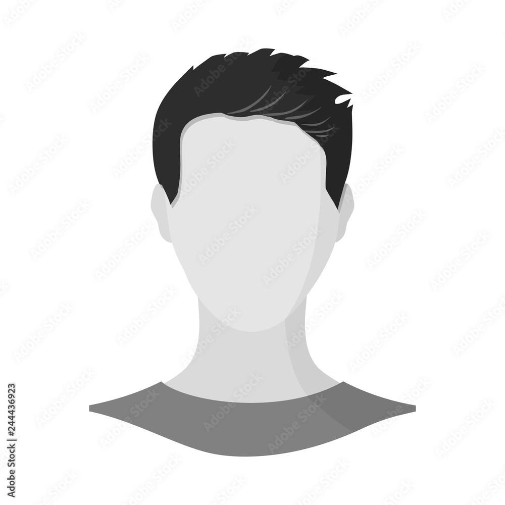Vector illustration of avatar and dummy sign. Collection of avatar and ...