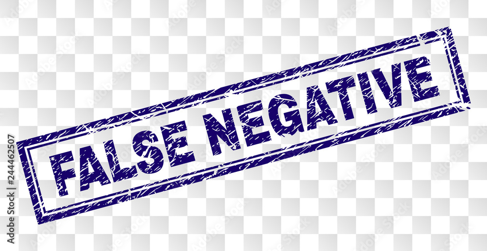 FALSE NEGATIVE stamp seal print with rubber print style and double ...