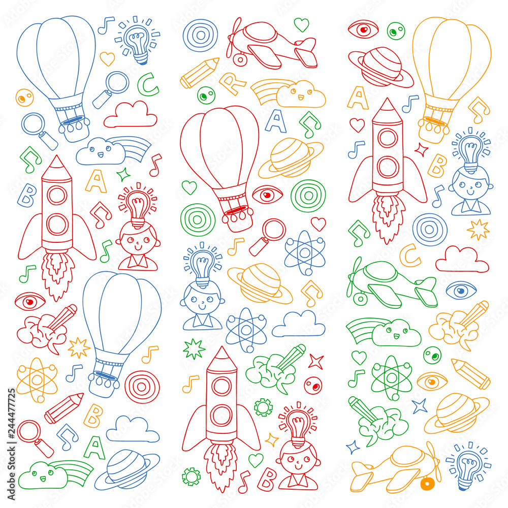 Education and imagination illustration for little children. Image for ...