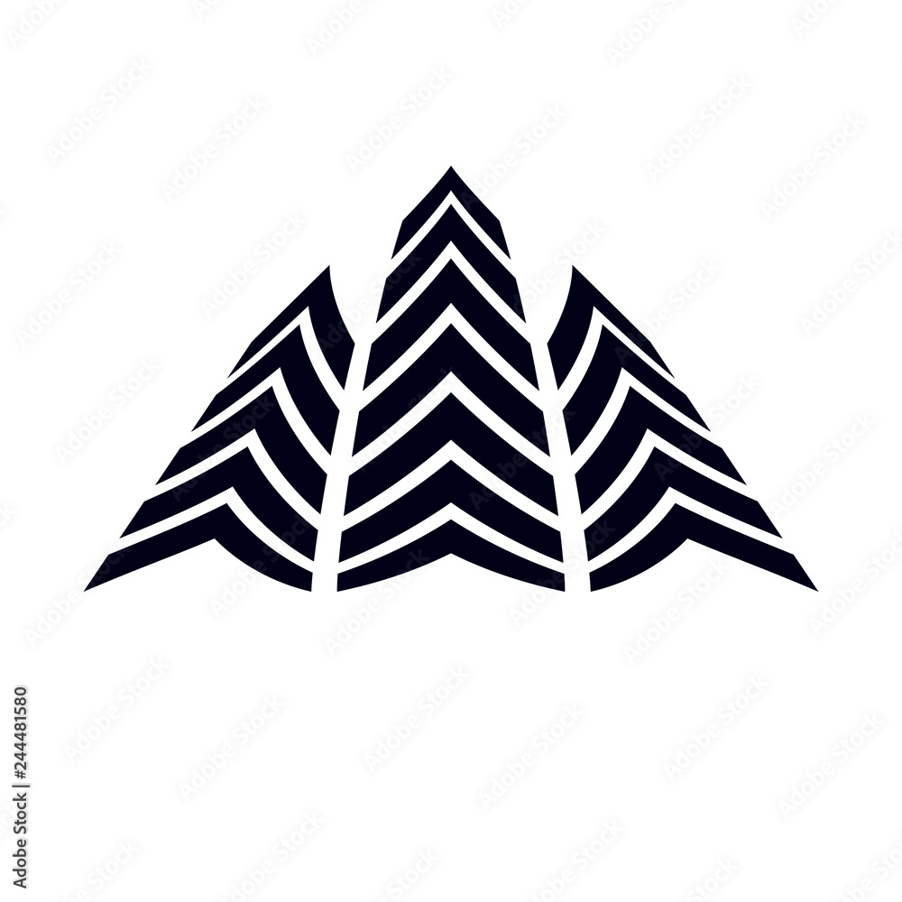 Vector boost up arrow, graphic design element. Corporate development ...