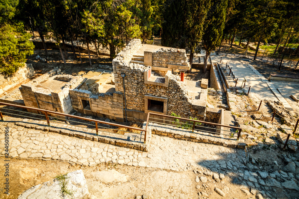 nossos palace at Crete. Knossos Palace is the largest Bronze Age ...