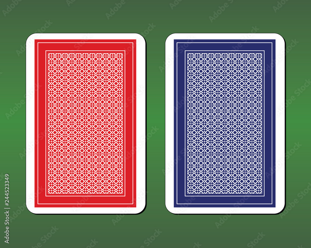 Playing Card Back Designs Stock Vector | Adobe Stock