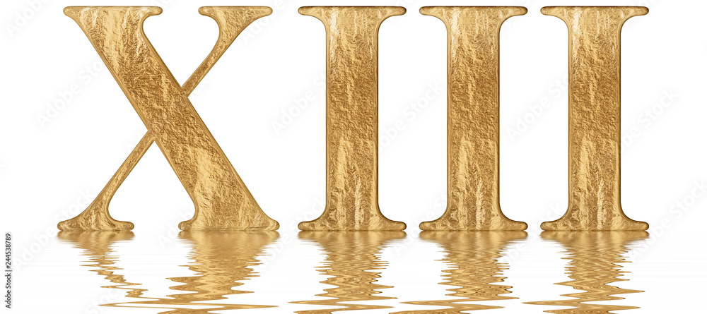 13 Roman Numeral Logo