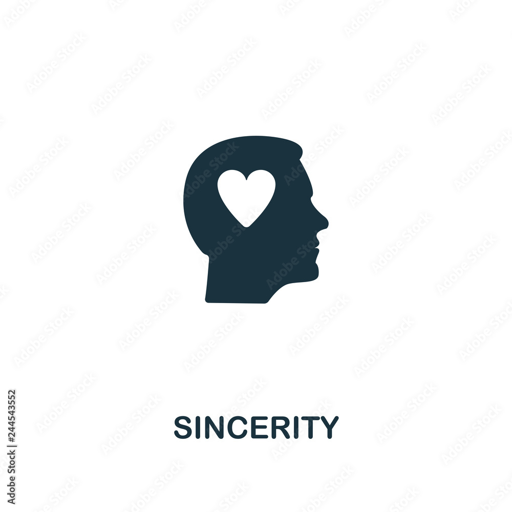 Sincerity icon. Premium style design from influencer icon collection ...
