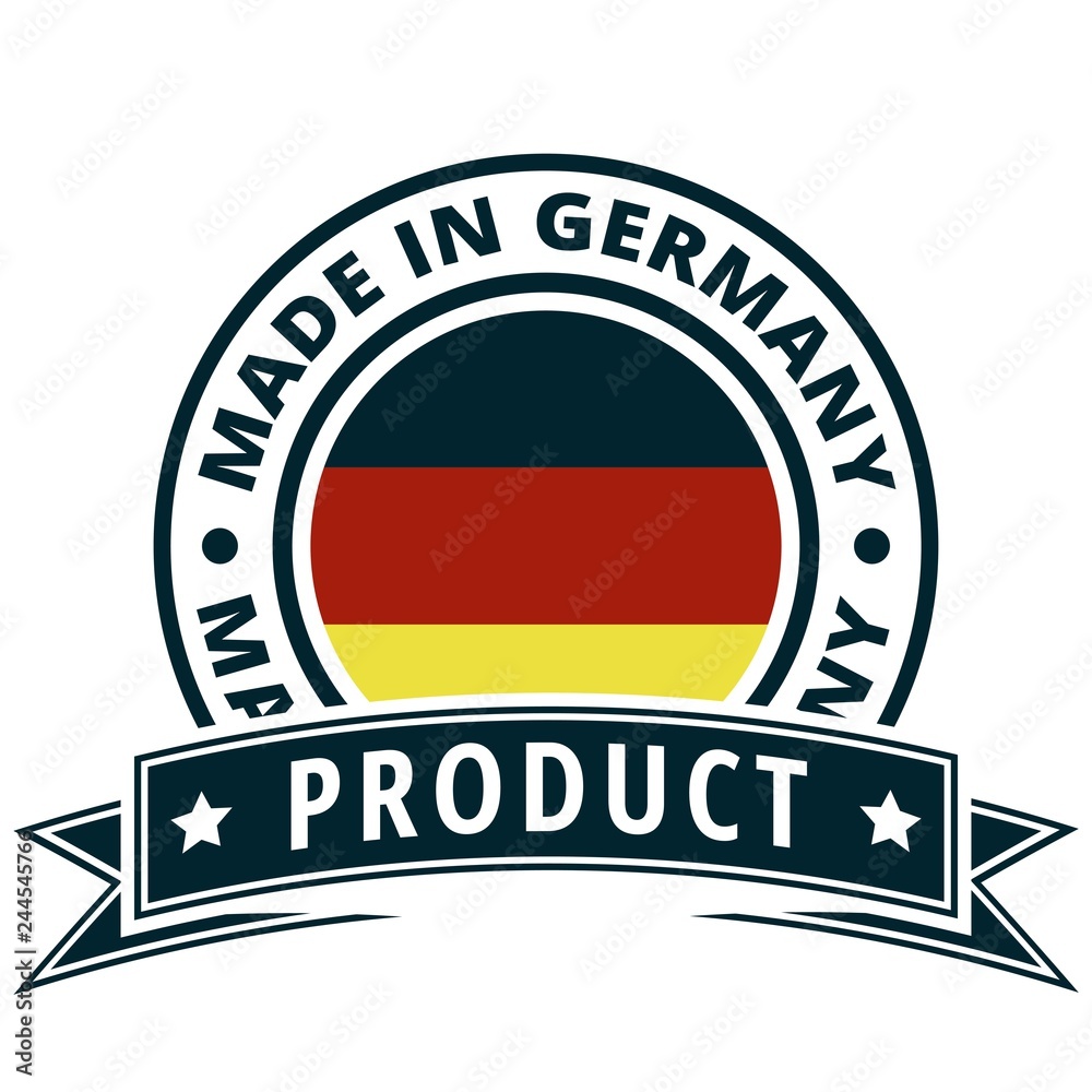 Product Made in Germany label illustration Stock Vector | Adobe Stock