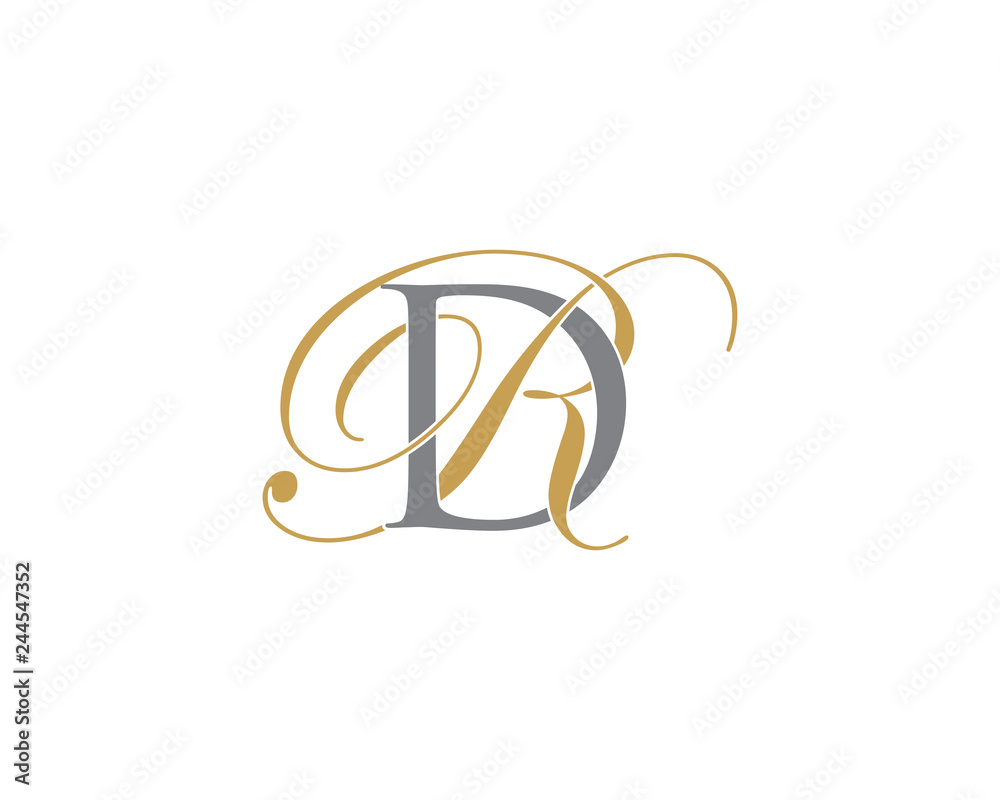 DR RD Letter Logo Icon 002 Stock Vector | Adobe Stock