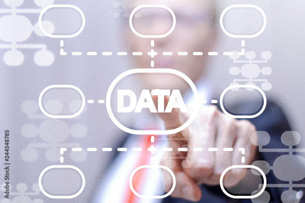 Big data virtual touch screen mock up. Data background for icons and ...