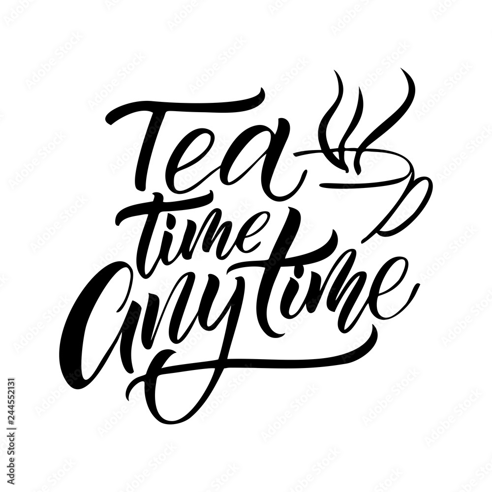 Hand drawn typography poster, greeting card or print invitation with ...