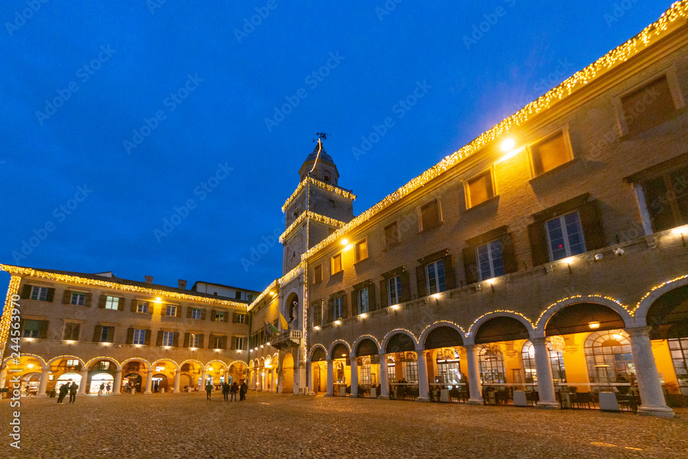 modena piazza Grande, with its cathedral and city's civic tower, has ...