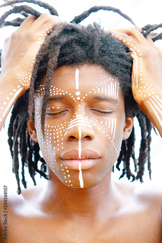 African Face Paint Men