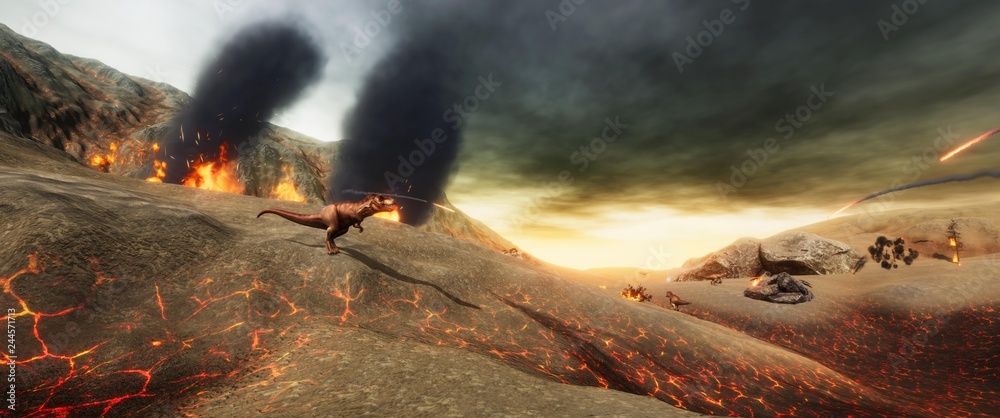 Extremely detailed and realistic high resolution 3d illustration of a T ...