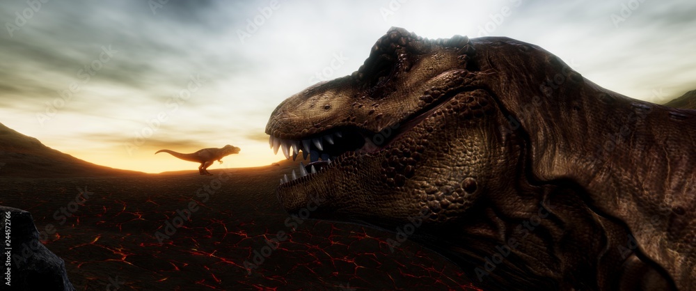 Extremely detailed and realistic high resolution 3d illustration of a T ...