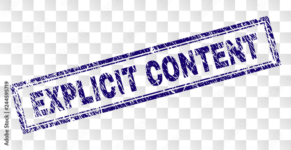 EXPLICIT CONTENT stamp seal watermark with rubber print style and ...