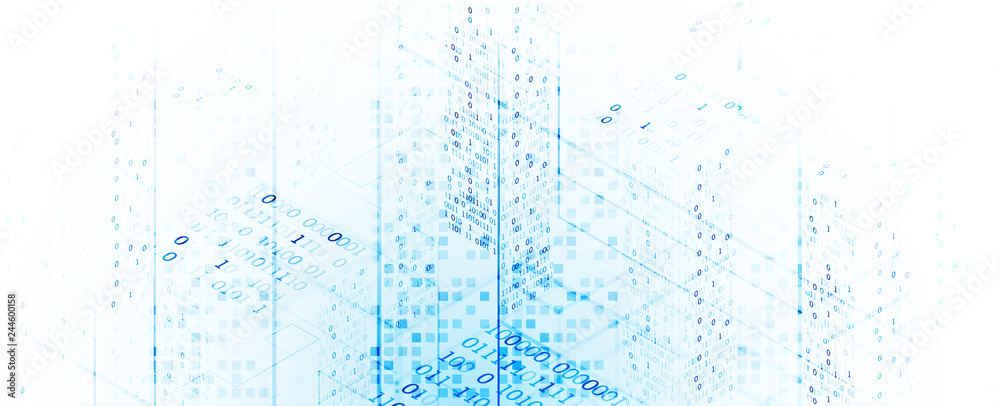 Isometric big data flow processing concept, cloud database. Abstract ...